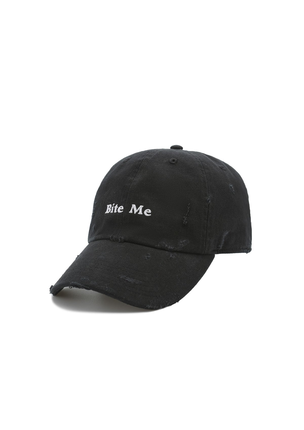 "BITE ME" Distressed Baseball Cap | Markgong